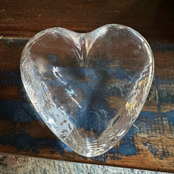 Simon Pearce | Art | Simon Pearce Art Glass Signed Clear Glass Heart ...